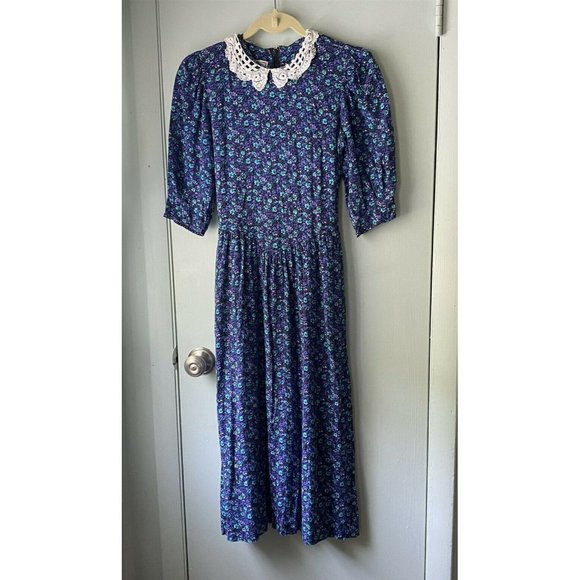 karin stevens | Dresses | Karin Stevens Boho Dress Cottagecore Blue ...